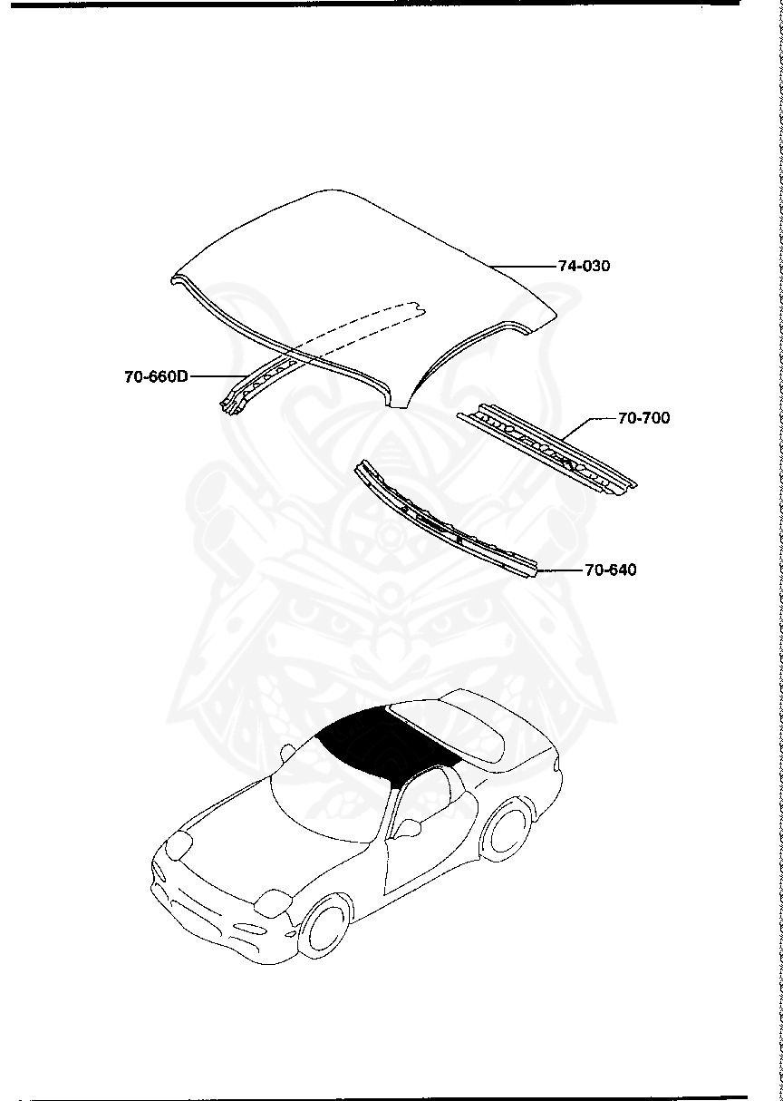 FD0170601A - Mazda - Roof Panel - Nengun Performance