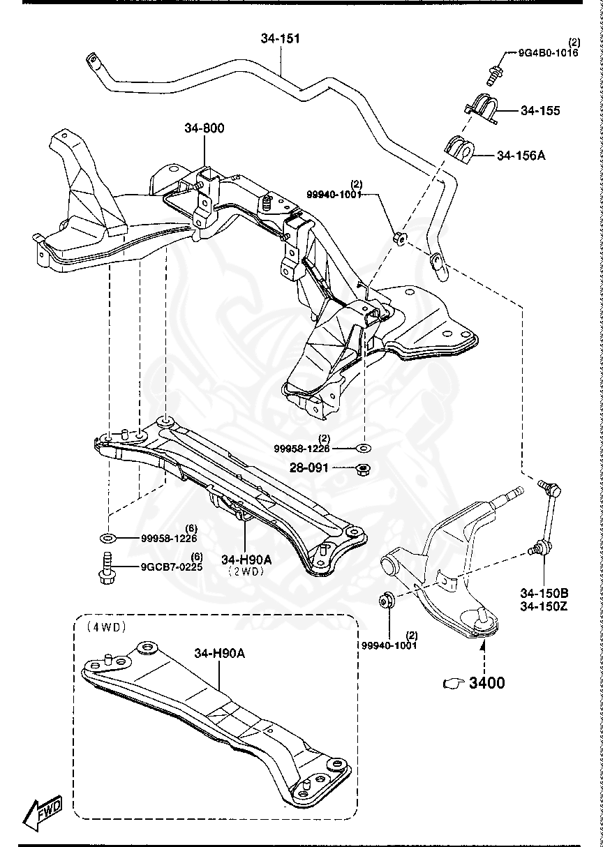 999401001 - Mazda - Flange Nut - Nengun Performance