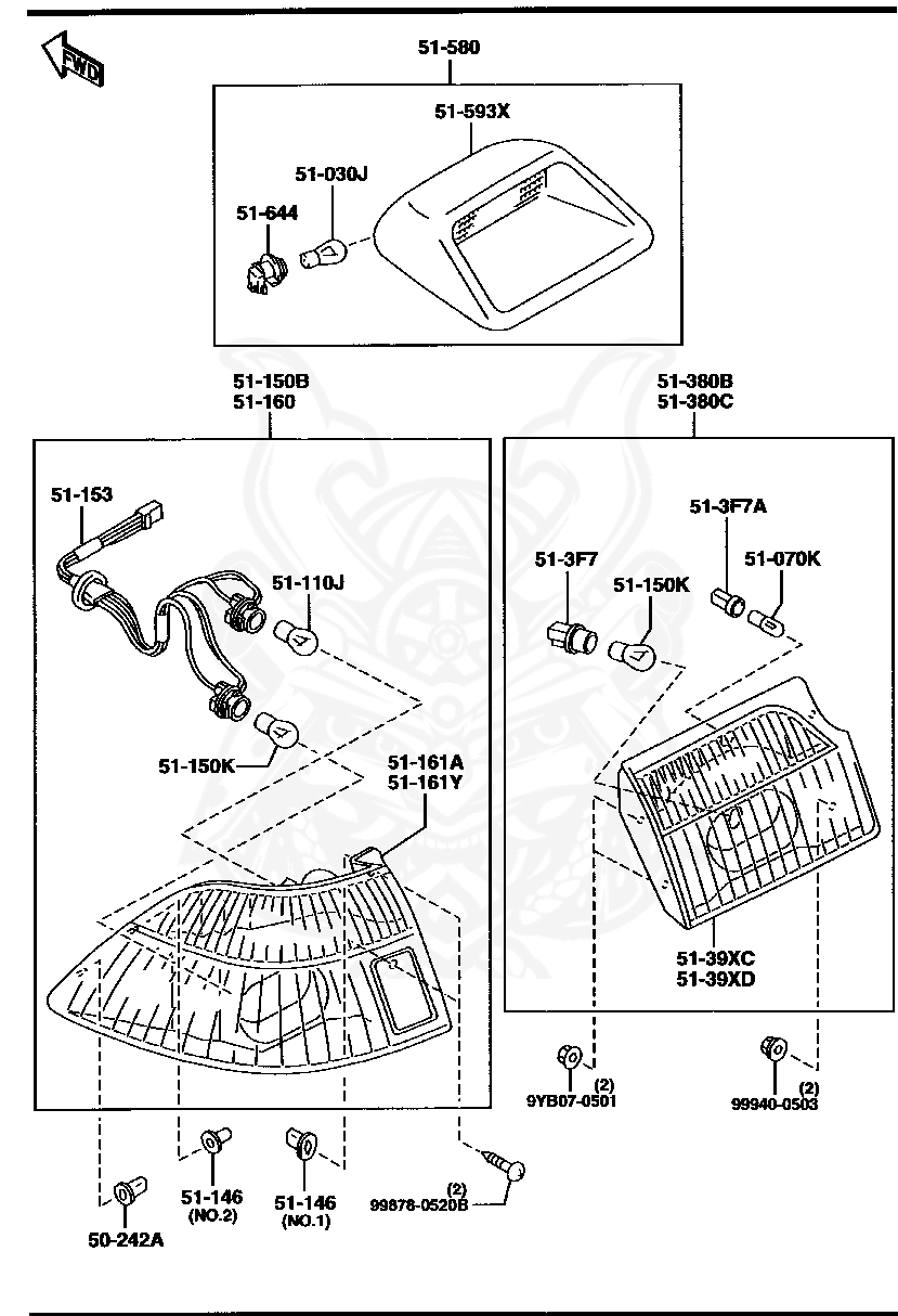 999400503 - Mazda - Flange Nut - Nengun Performance