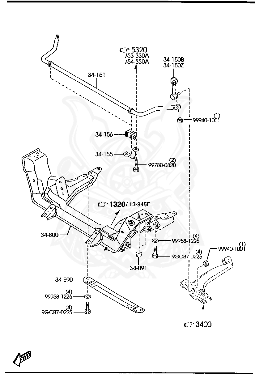 999401001 - Mazda - Flange Nut - Nengun Performance