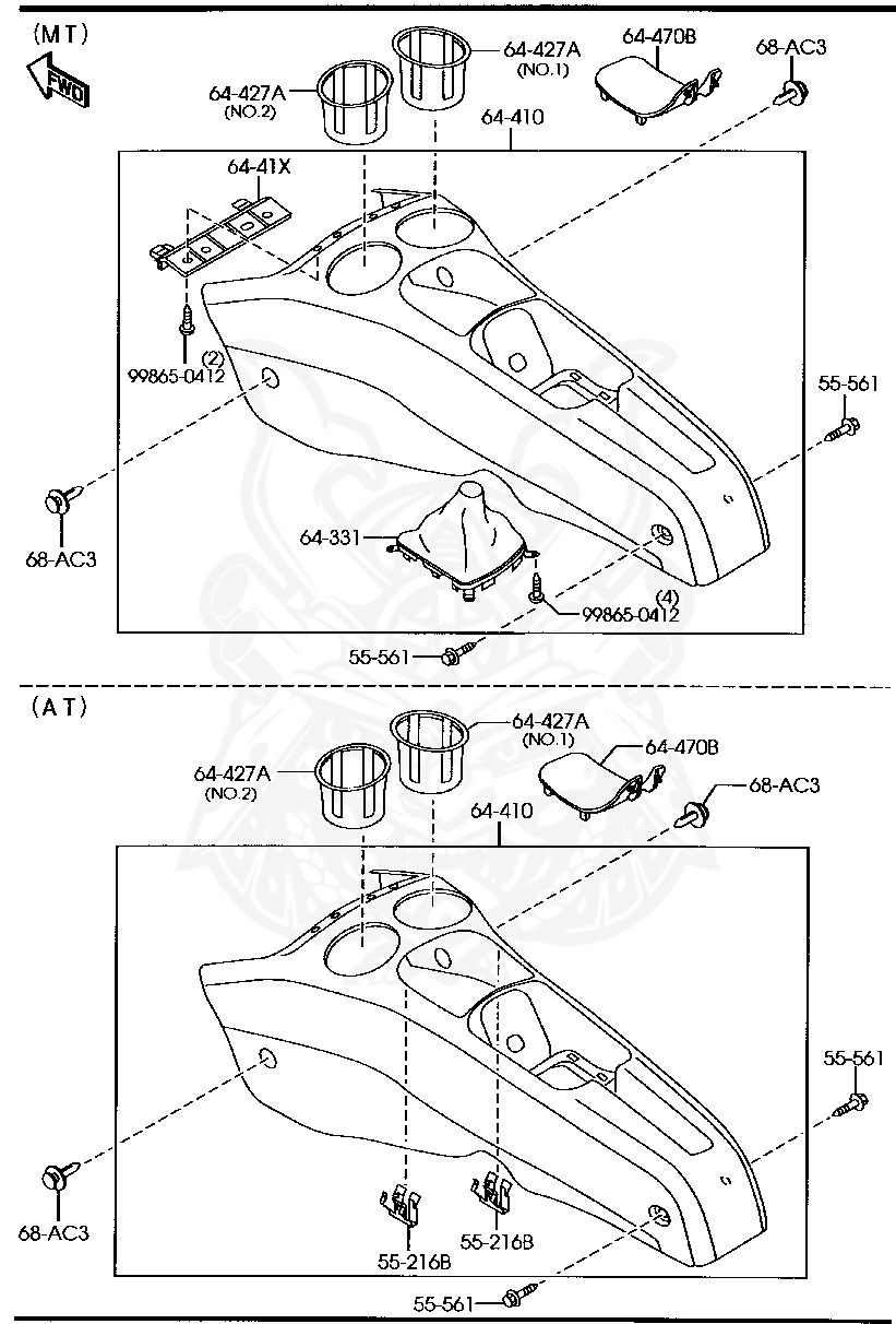 B09255257 - Mazda - Center Panel Spring - Nengun Performance