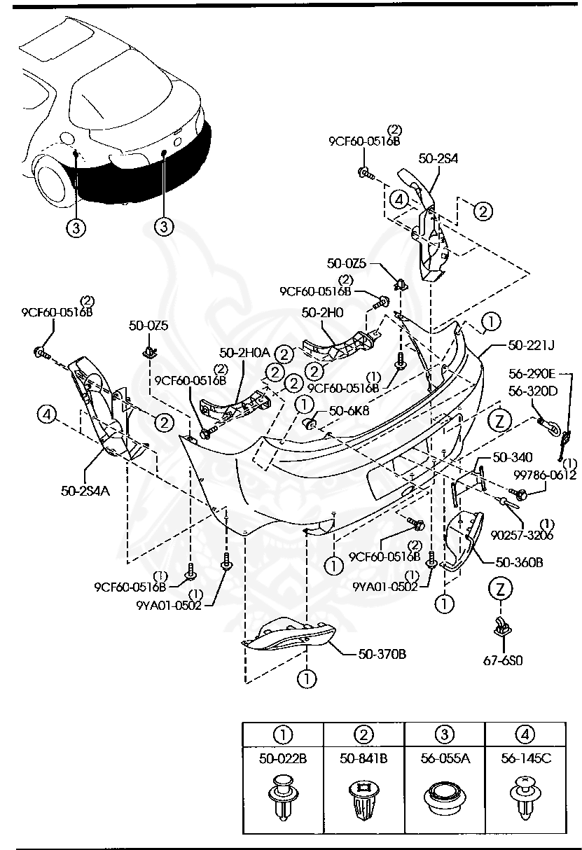 GD7A50EA1 - Mazda - Fastener - Nengun Performance