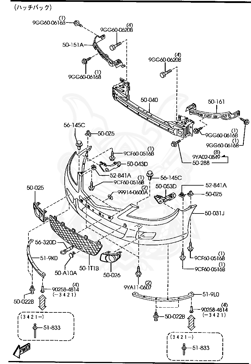 GD7A50EA1 - Mazda - Fastener - Nengun Performance