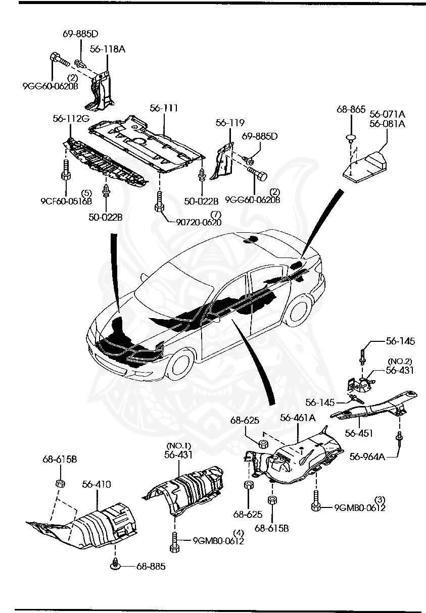 GD7A50EA1 - Mazda - Fastener - Nengun Performance