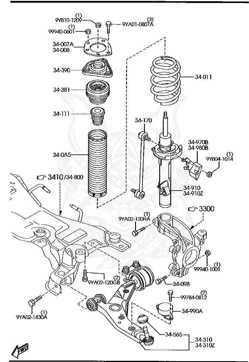 999401001 - Mazda - Flange Nut - Nengun Performance