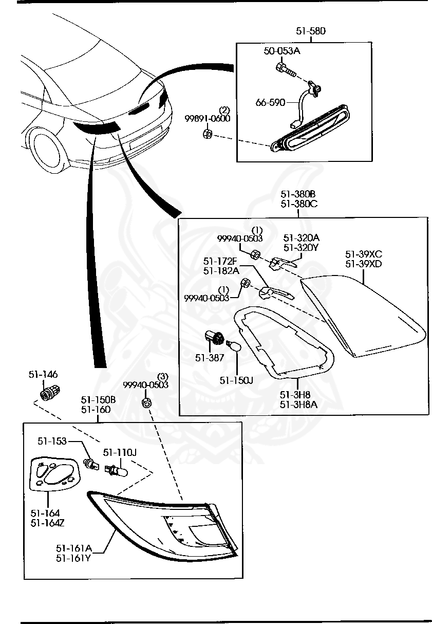 999400503 - Mazda - Flange Nut - Nengun Performance