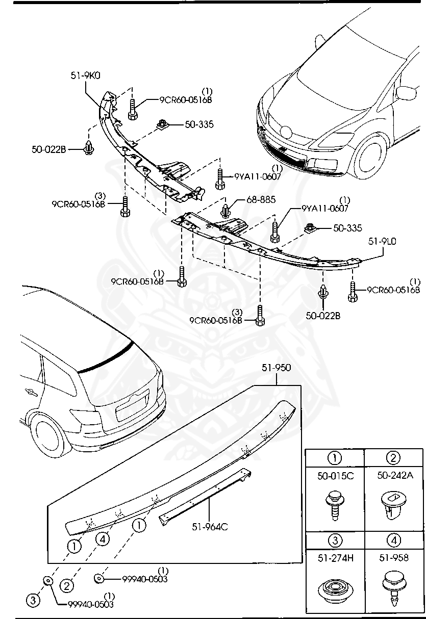 GD7A50EA1 - Mazda - Fastener - Nengun Performance