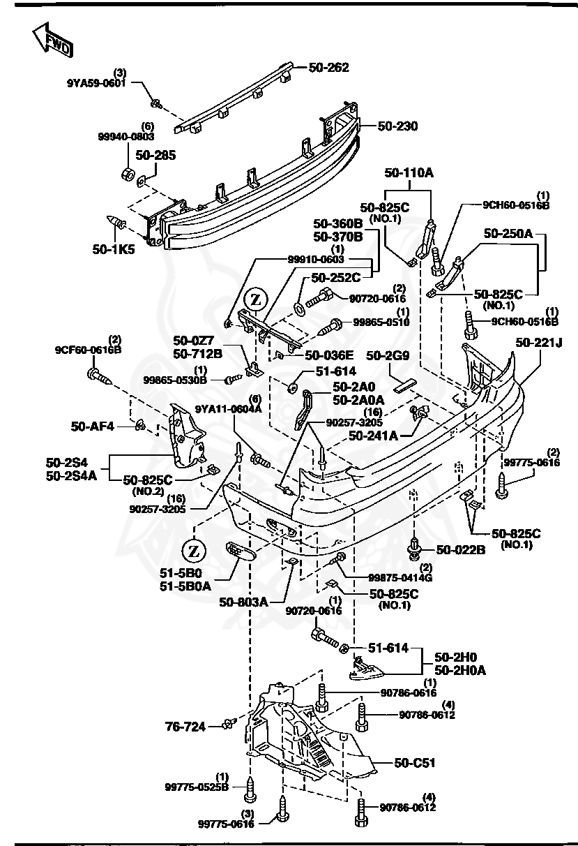 GD7A50EA1 - Mazda - Fastener - Nengun Performance