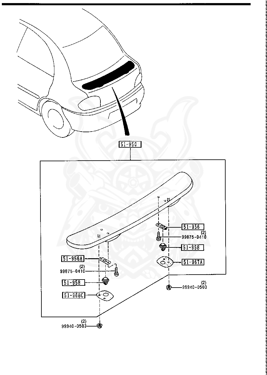 999400503 - Mazda - Flange Nut - Nengun Performance