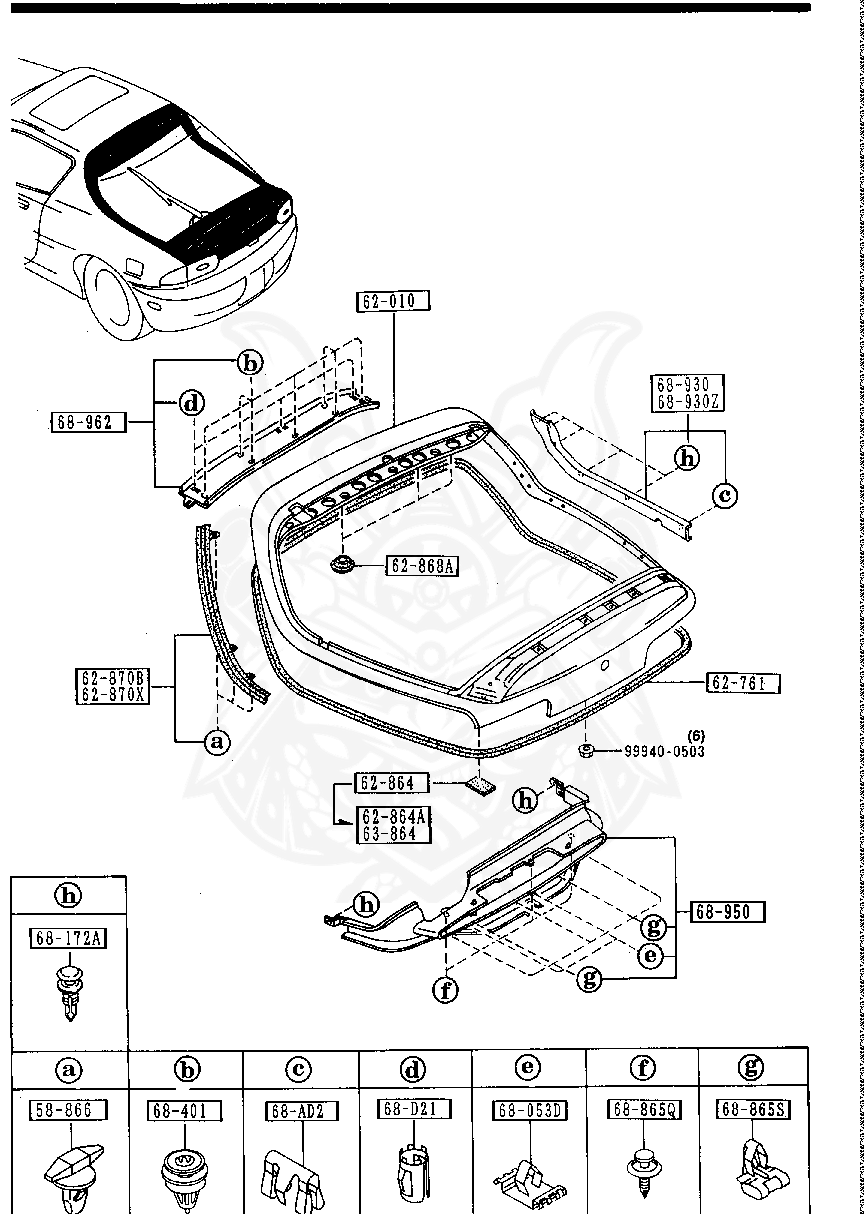 999400503 - Mazda - Flange Nut - Nengun Performance