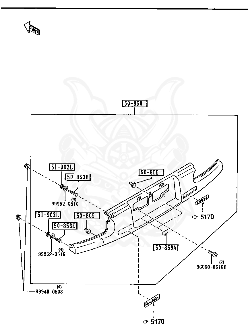 999400503 - Mazda - Flange Nut - Nengun Performance