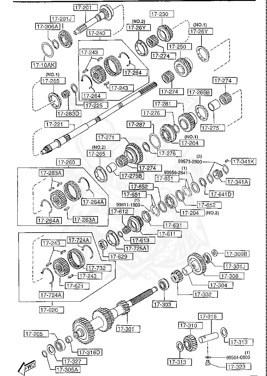 G40117264 - Mazda - Synchronizer Key Spring - Nengun Performance