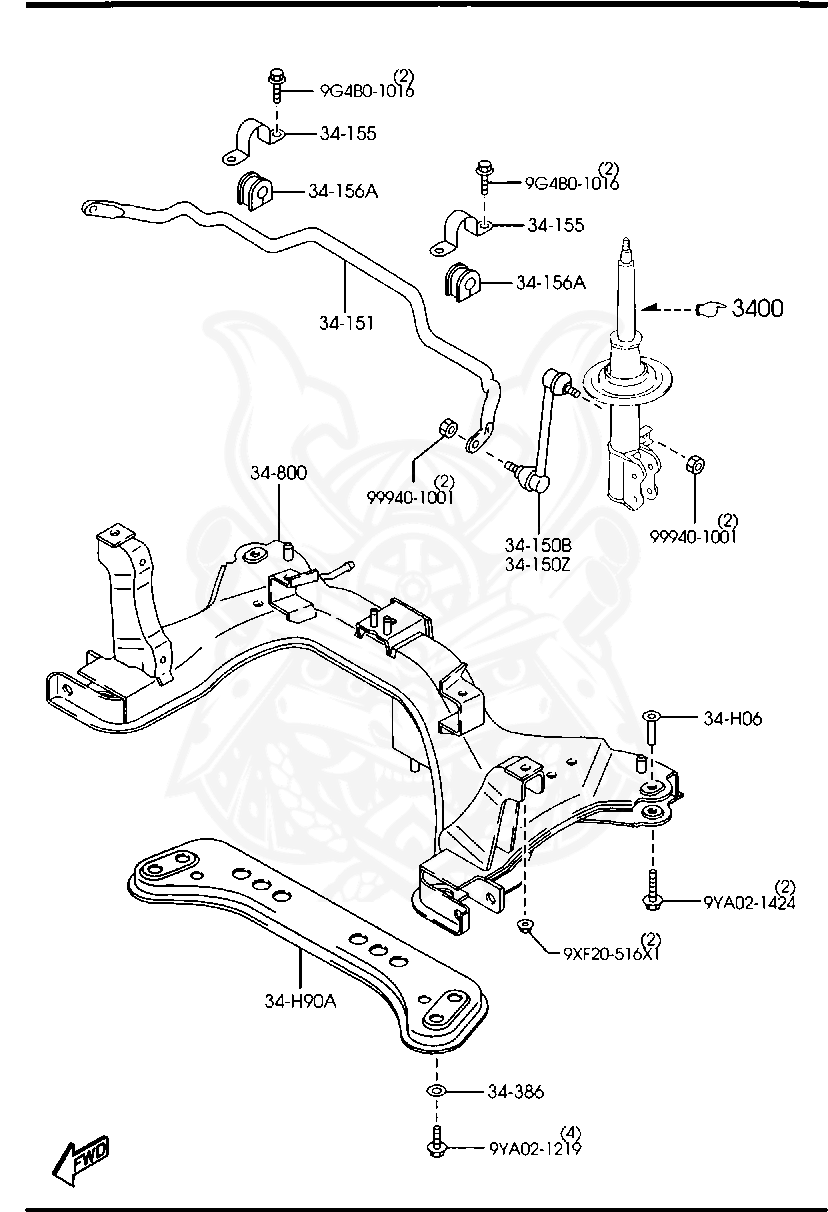 999401001 - Mazda - Flange Nut - Nengun Performance