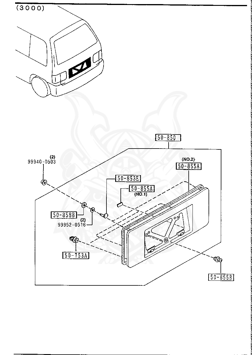 999400503 - Mazda - Flange Nut - Nengun Performance