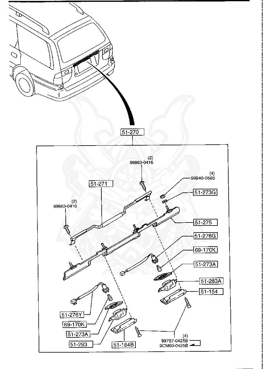 999400503 - Mazda - Flange Nut - Nengun Performance