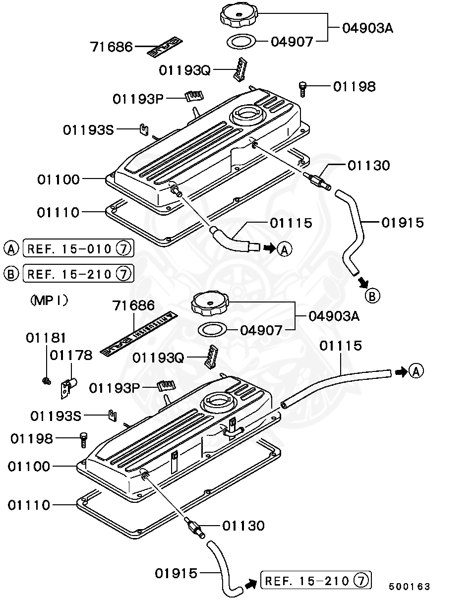 MD103148 - Mitsubishi - Gasket, Eng Oil Filler Cap - Nengun Performance