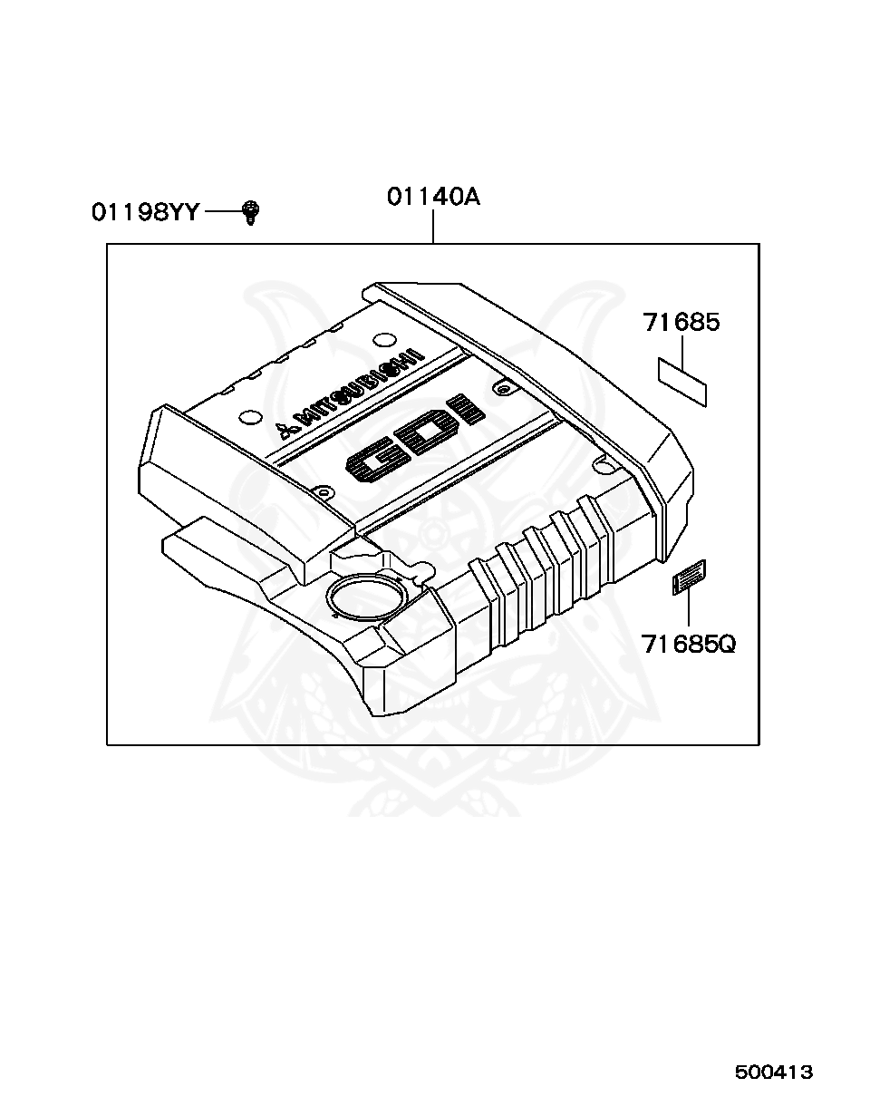 MD318212 - Mitsubishi - Bolt, Rocker Cover - Nengun Performance