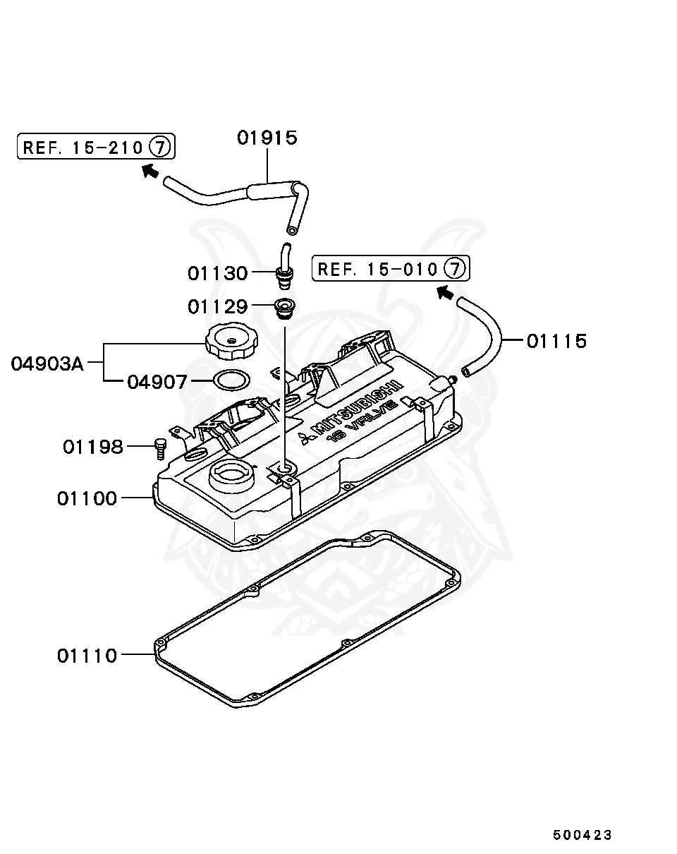 MD317439 - Mitsubishi - Cap Assy, Eng Oil Filler - Nengun Performance