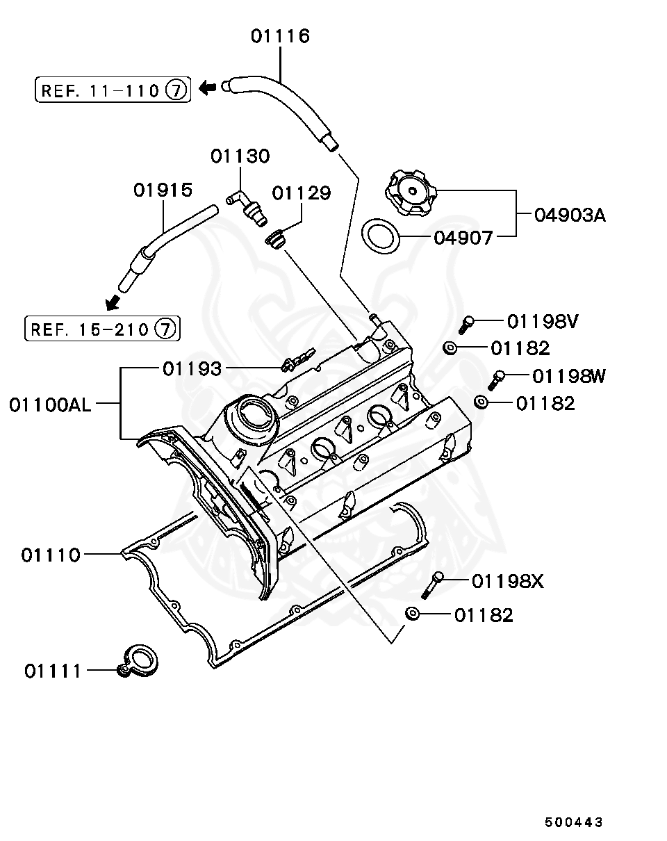 MD317439 - Mitsubishi - Cap Assy, Eng Oil Filler - Nengun Performance