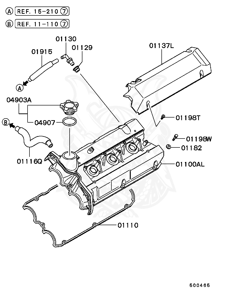 MD318212 - Mitsubishi - Bolt, Rocker Cover - Nengun Performance