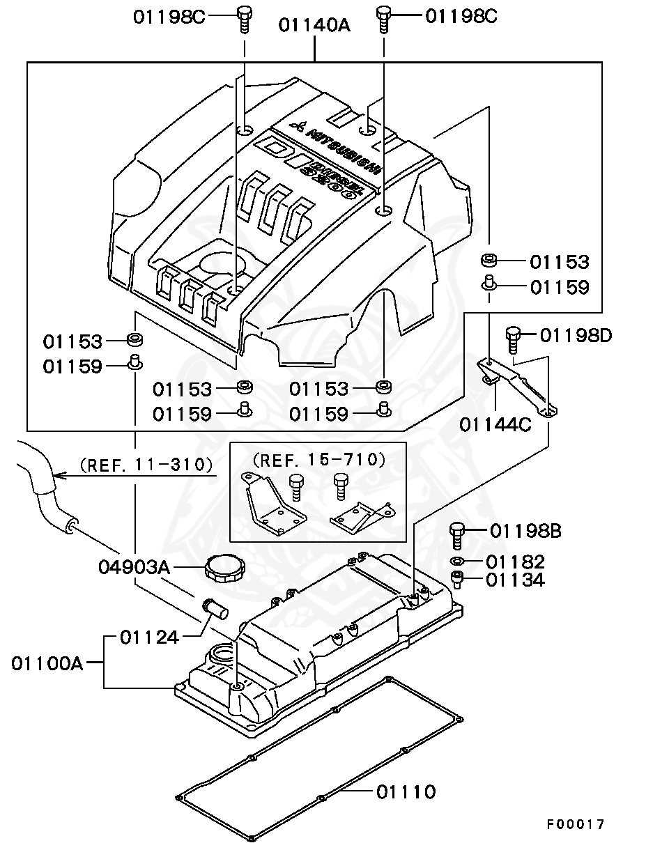 MD008784 - Mitsubishi - Eng Oil Filler Cap - Nengun Performance