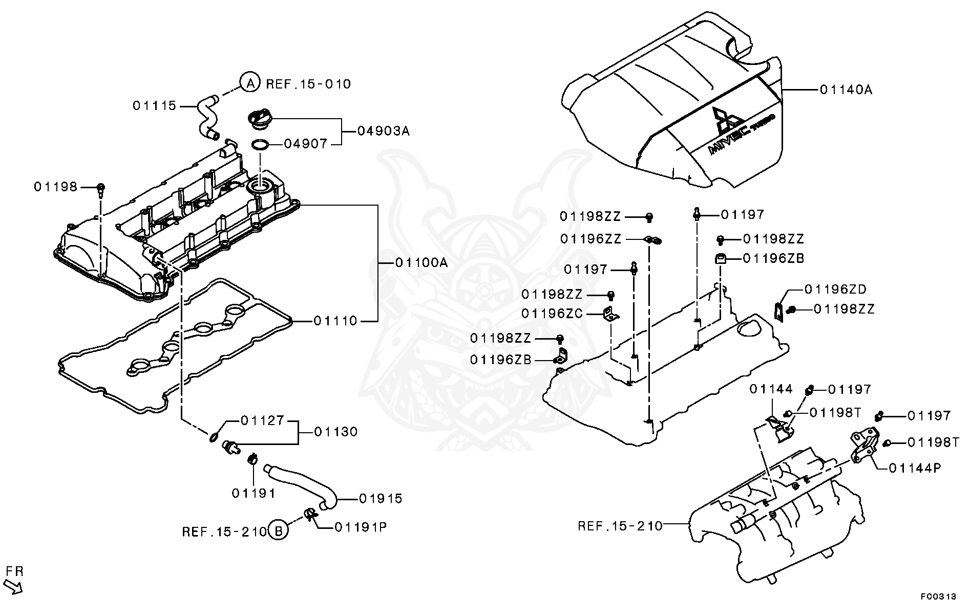 1035A422 - Mitsubishi - Valve, Pcv - Nengun Performance