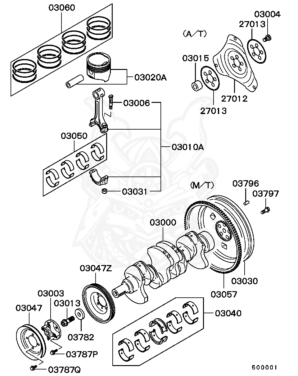 MD008839 - Mitsubishi - Flywheel Bolt - Nengun Performance