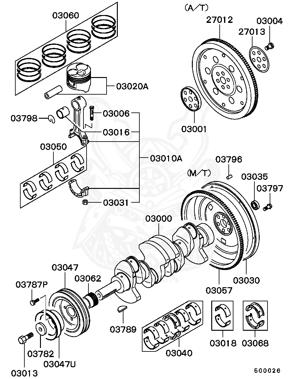 MD952231 - Mitsubishi - Final Drive Ring Gear Bolt - Nengun Performance