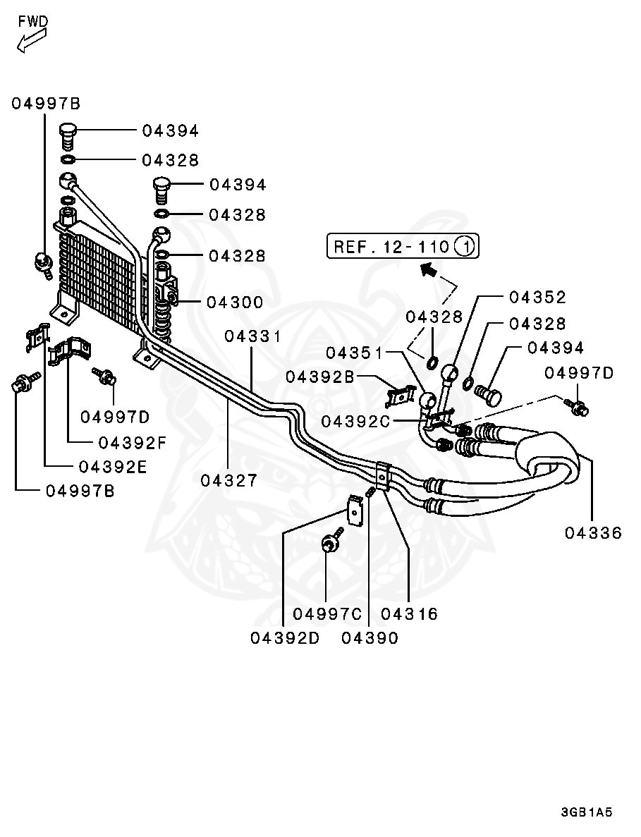 MB033054 - Mitsubishi - Gasket, Eng Oil Cooler Tube - Nengun Performance