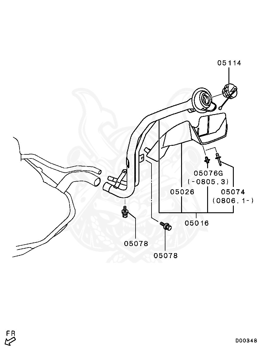 1710A426 - Mitsubishi - Neck, Fuel Filler - Nengun Performance