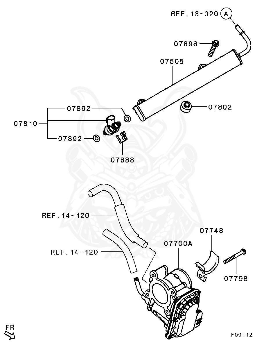 MD095402 - Mitsubishi - Insulator Fuel Injector - Nengun Performance