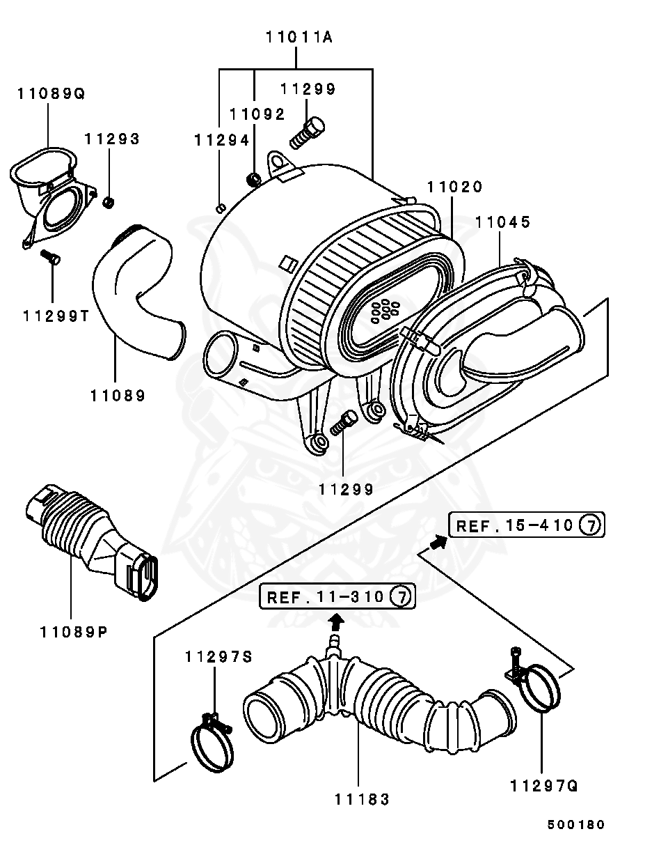 MS440517 - Mitsubishi - Nut, Hood Air Garnish - Nengun Performance