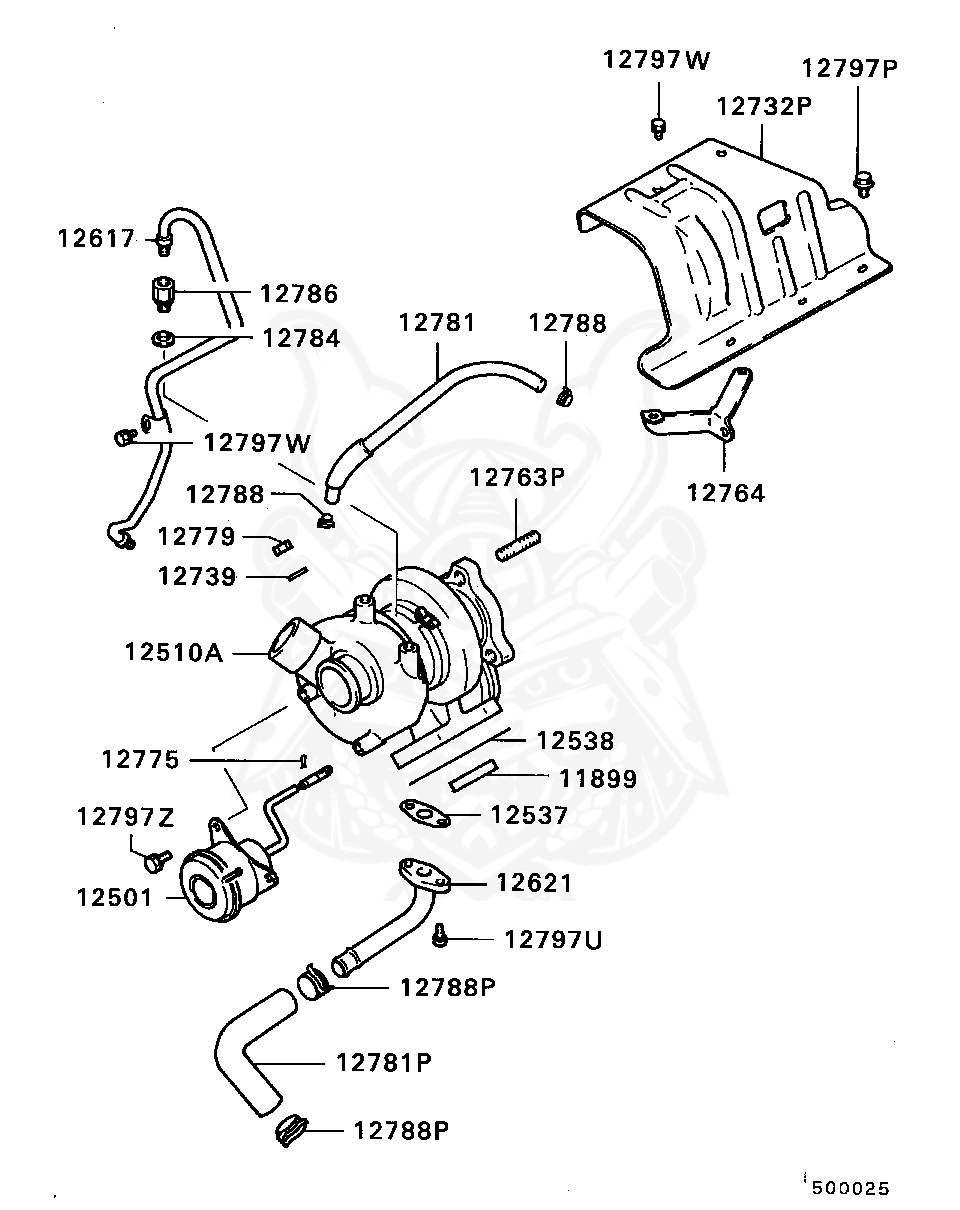 MF660064 - Mitsubishi - Gasket, Surge Tank Air Temperature Sensor ...