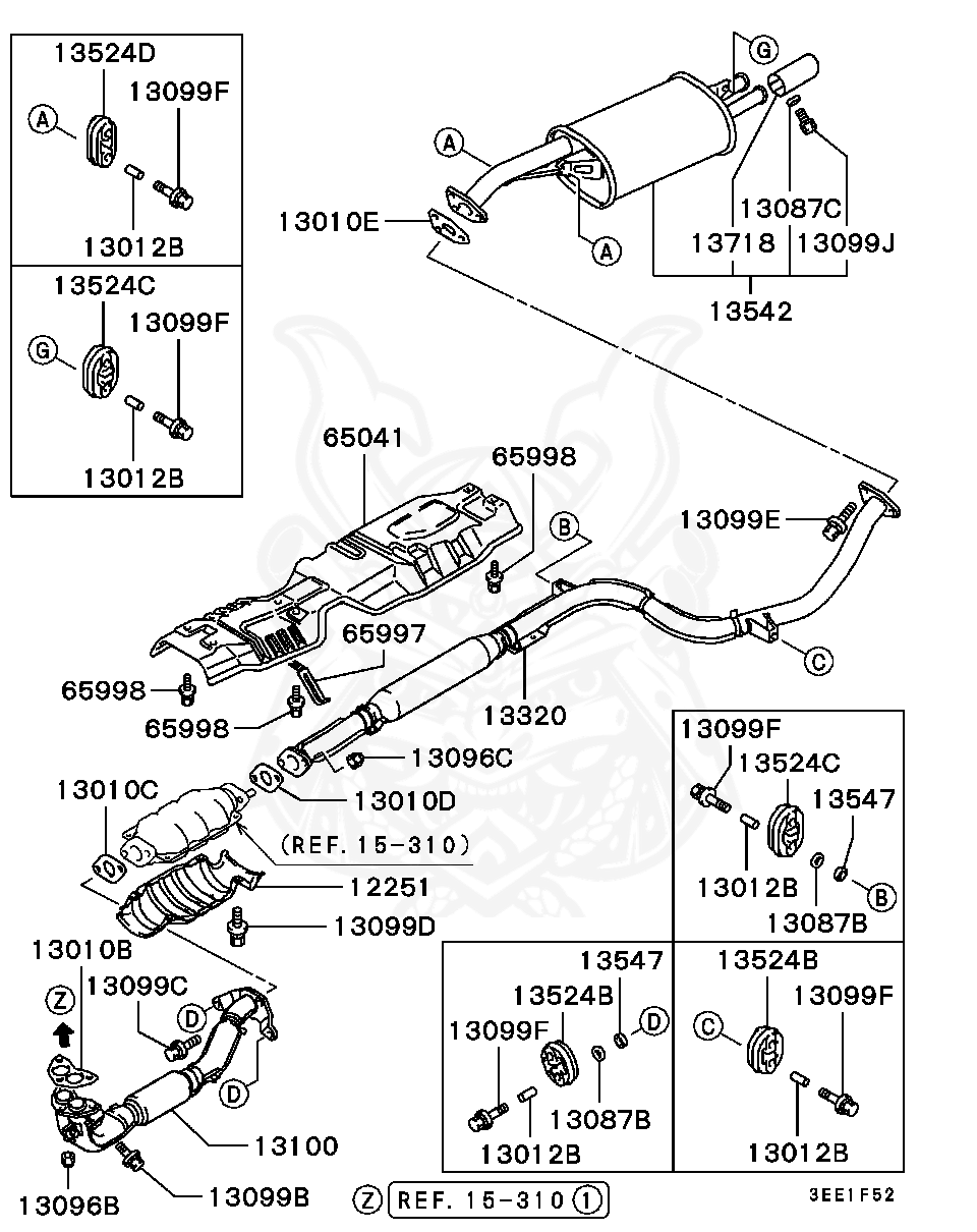 MB687002 - Mitsubishi - Gasket, Exhaust Pipe - Nengun Performance