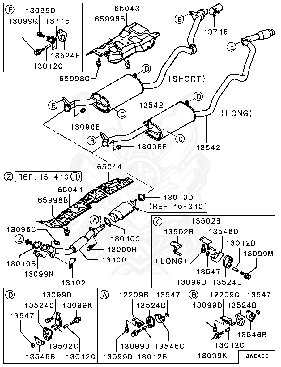 MB687002 - Mitsubishi - Gasket, Exhaust Pipe - Nengun Performance