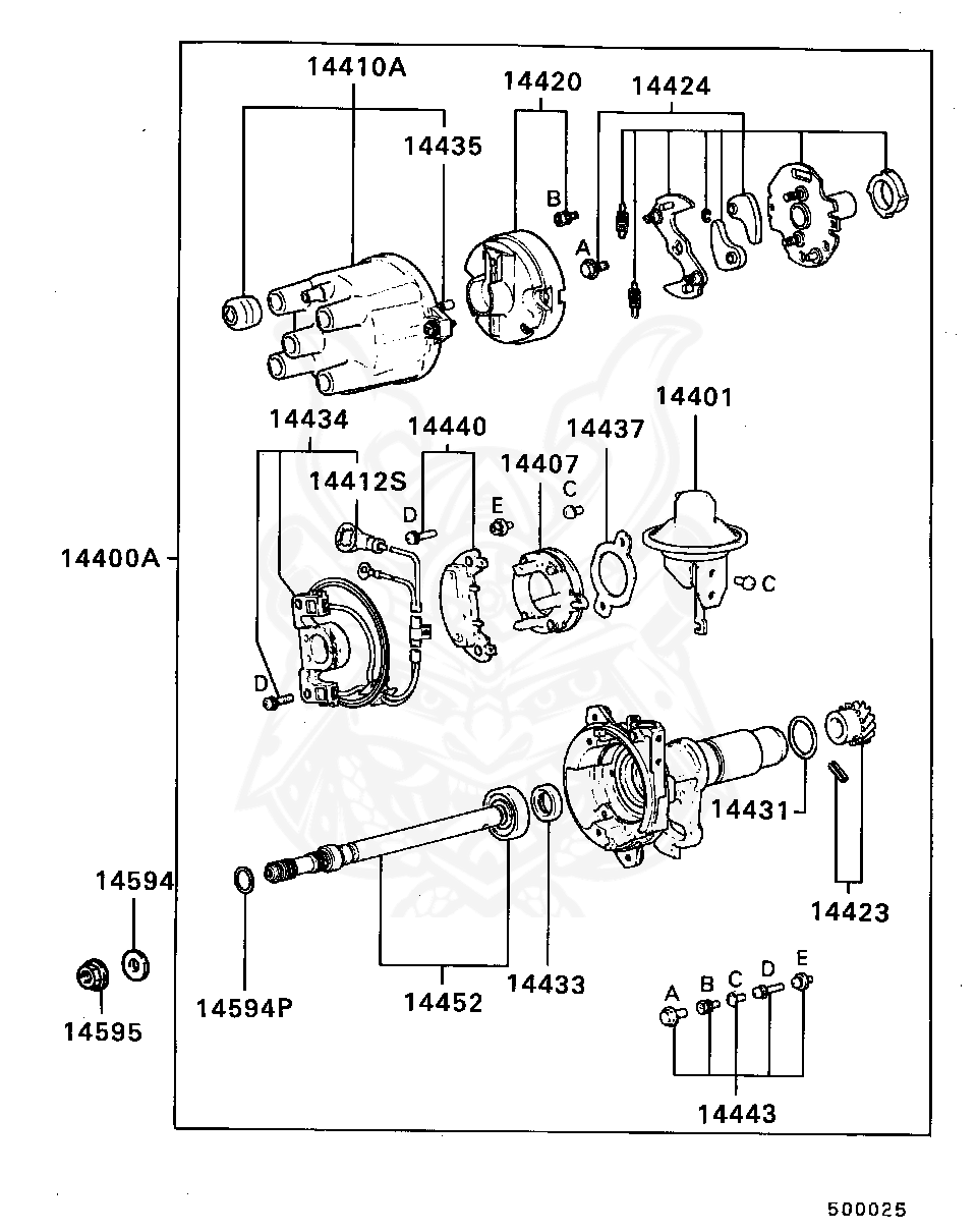 MF434104 - Mitsubishi - Nut, Gearshift Link - Nengun Performance