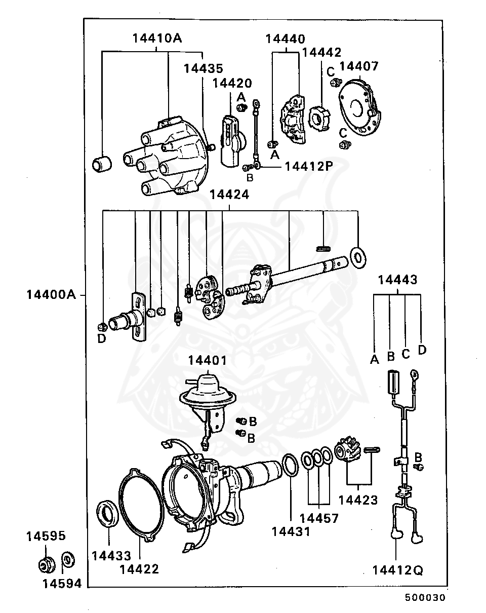 MF434104 - Mitsubishi - Nut, Gearshift Link - Nengun Performance