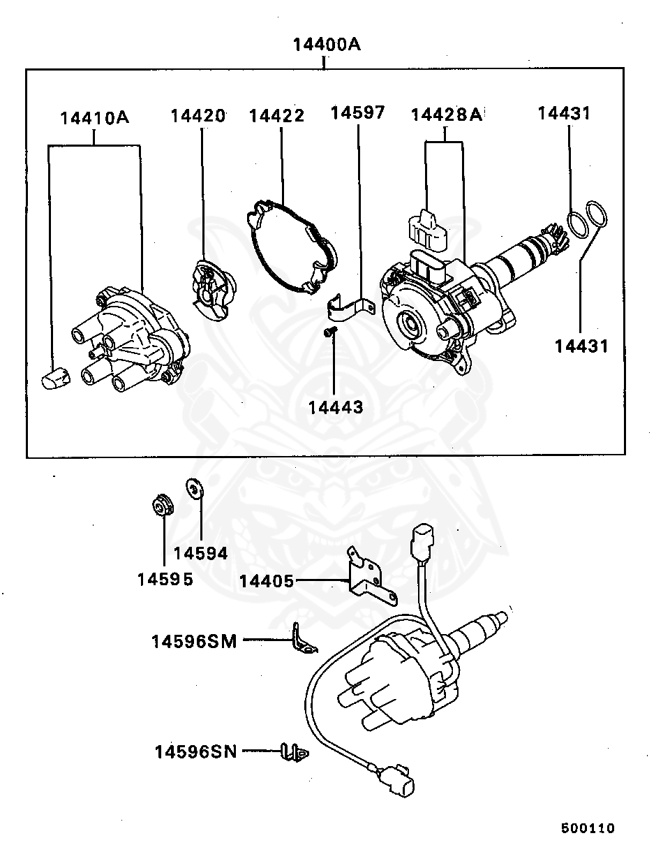 MF434104 - Mitsubishi - Nut, Gearshift Link - Nengun Performance