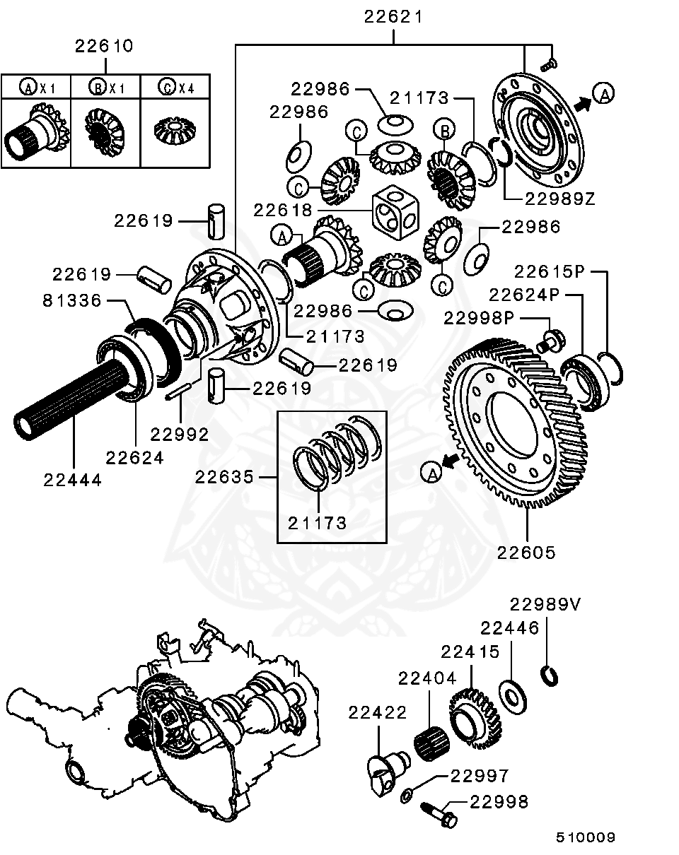 MD720944 - Mitsubishi - Spacer, M / T Output Shaft - Nengun Performance