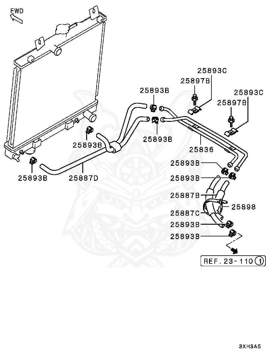 MB249339 - Mitsubishi - Band, Fuel Line - Nengun Performance