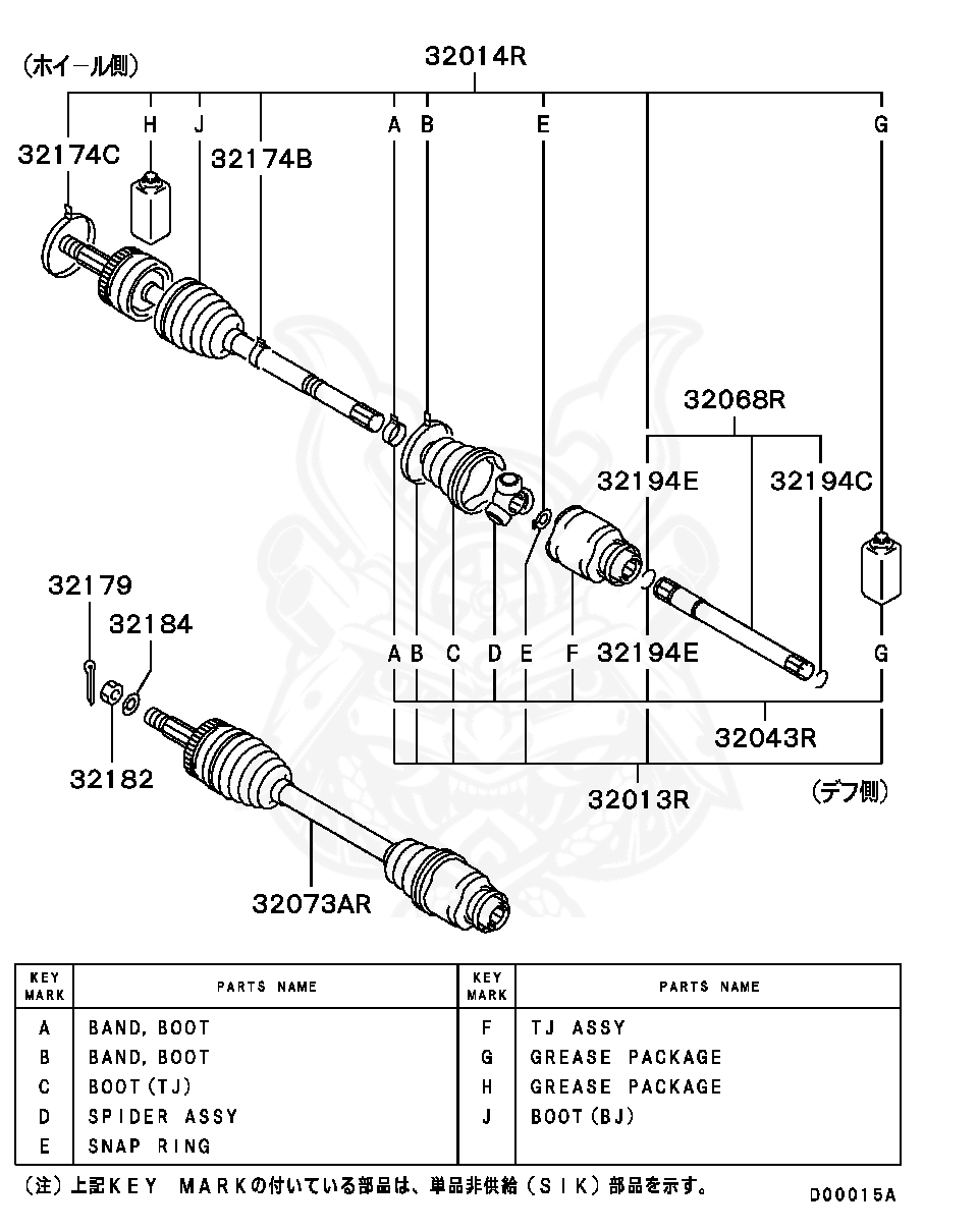 MF472085 - Mitsubishi - Pin, Fr Axle - Nengun Performance