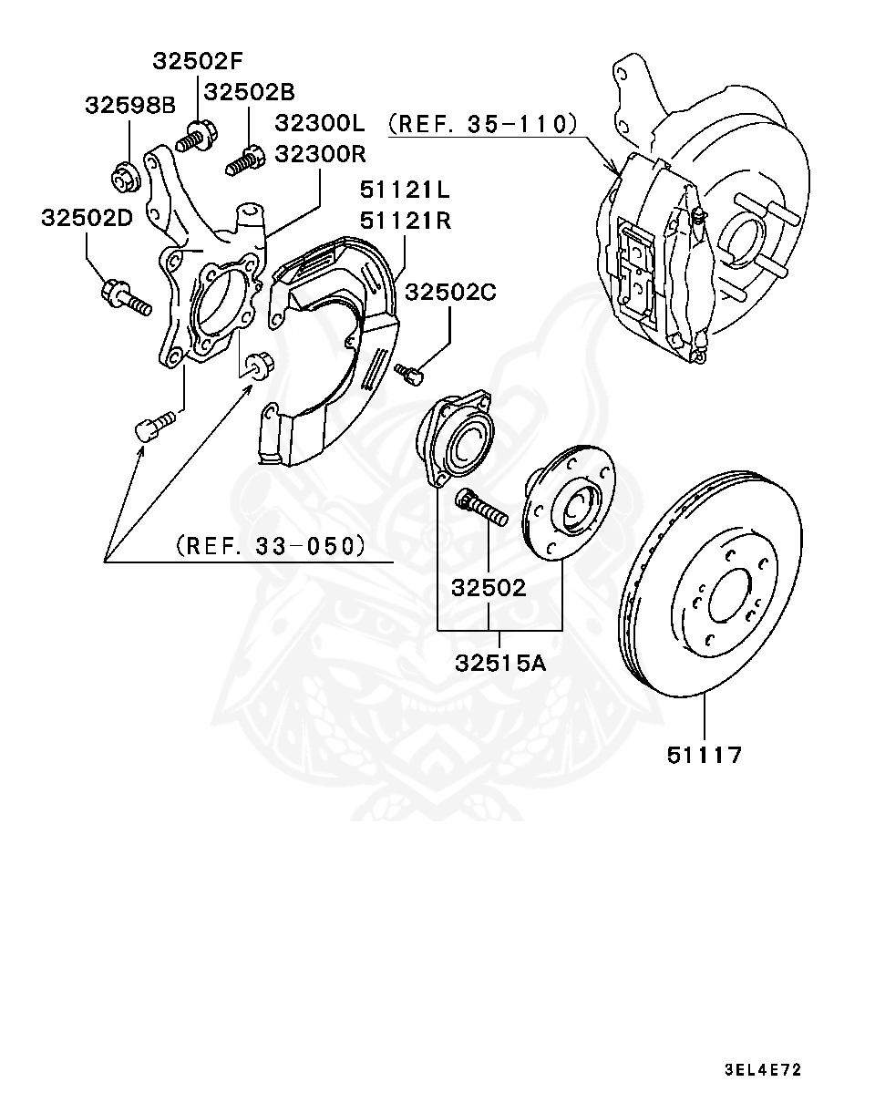 MR369393 - Mitsubishi - Knuckle, Lh - Nengun Performance