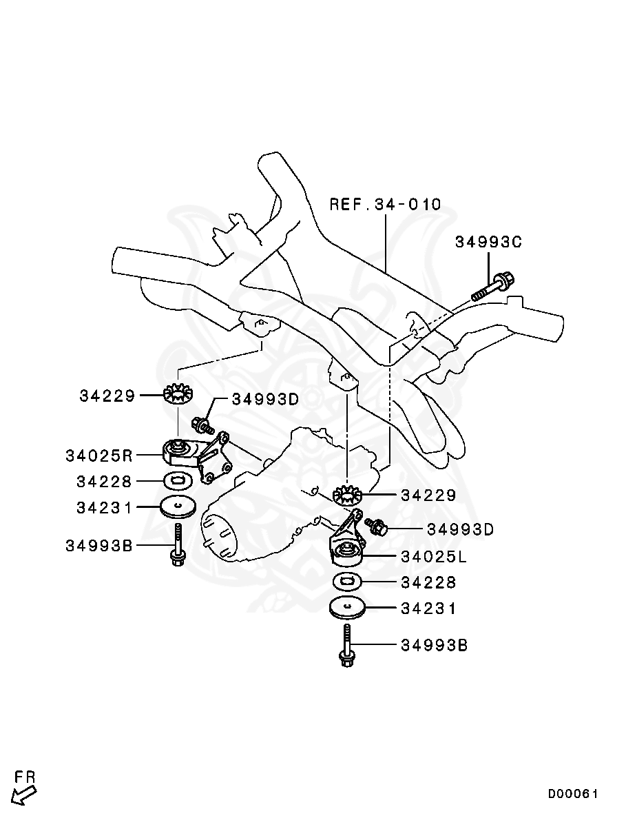 MF140285 - Mitsubishi - Bolt, Timing Belt Train - Nengun Performance