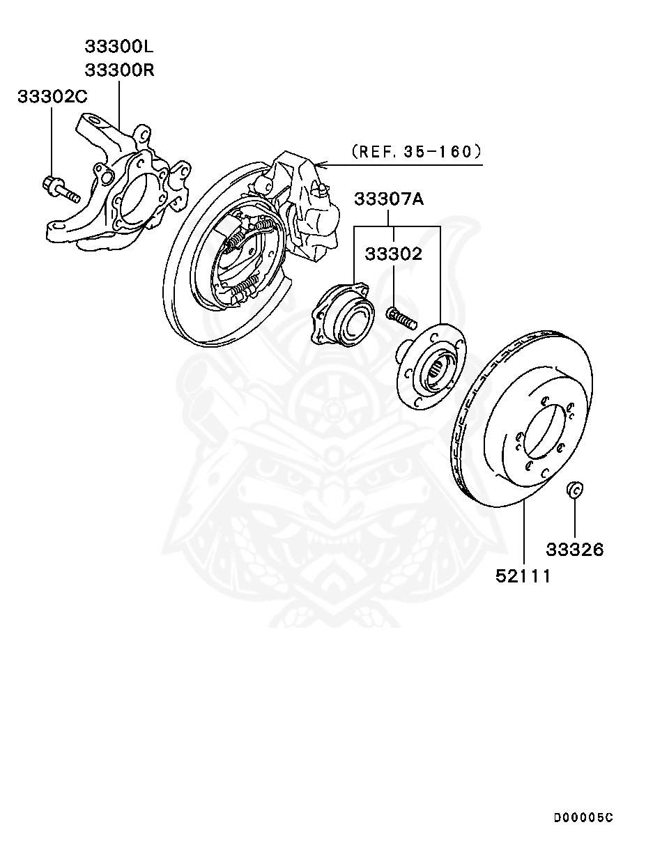 MB911495 - Mitsubishi - Bolt, Fr Wheel Hub - Nengun Performance