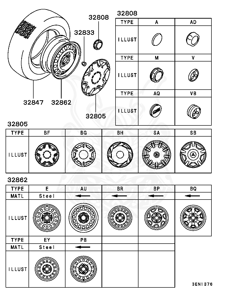 MB579290 - Mitsubishi - Nut, Wheel - Nengun Performance
