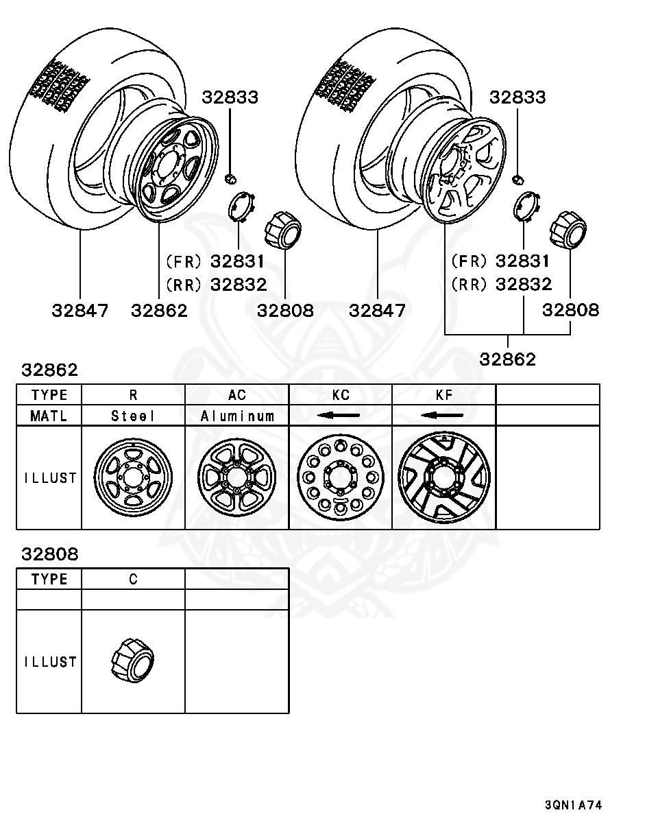 MB579290 - Mitsubishi - Nut, Wheel - Nengun Performance