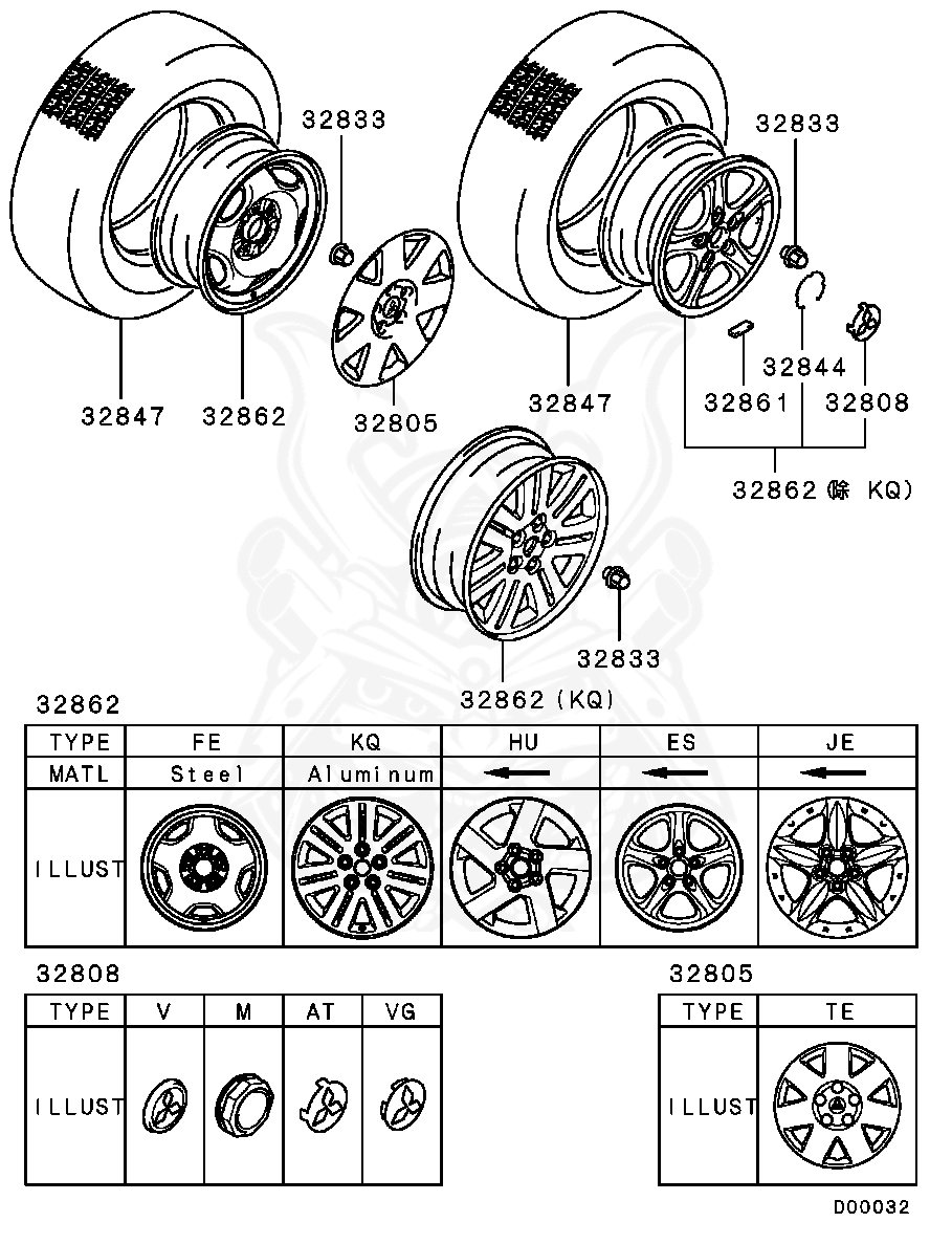 MR455707 - Mitsubishi - Nut, Wheel - Nengun Performance