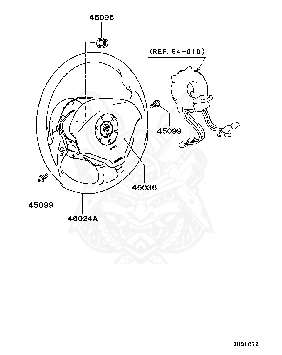 MR475437 - Mitsubishi - Steering Wheel Assy - Nengun Performance