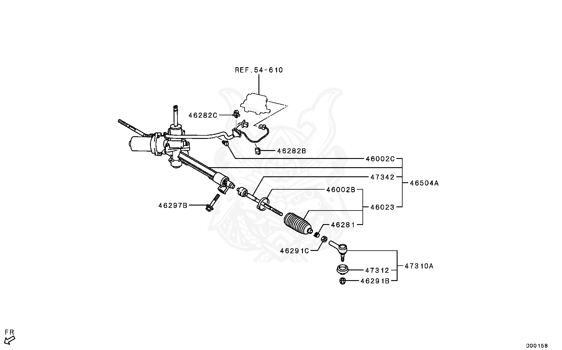 MB616023 - Mitsubishi - Cover, Tie Rod End - Nengun Performance