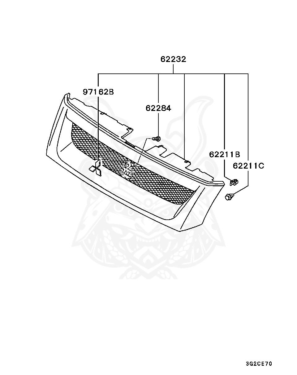 MF453017 - Mitsubishi - Screw, Fog Lamp - Nengun Performance